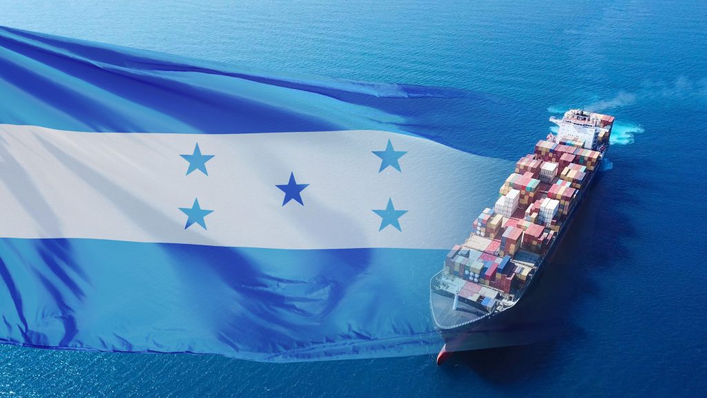 Ultra large container vessel (ULCV) at sea - Aerial image - Cargomax ...